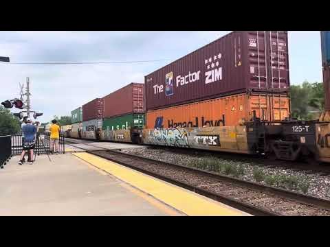 Train speeds through La Plata MO on La Plata “Train Days” June 29th 2024 - YouTube