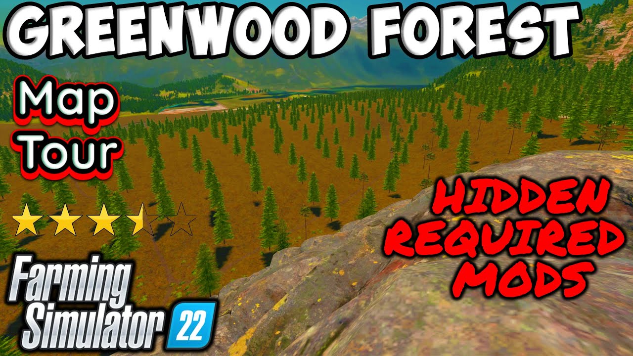 "GREENWOOD FOREST" | A Nice Logging Map BUT!! | NEW FS22 Mod Map Tour ...