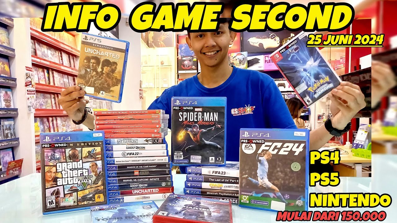 masuk barang game second ps4 dan nintendo switch murah // harga game ...