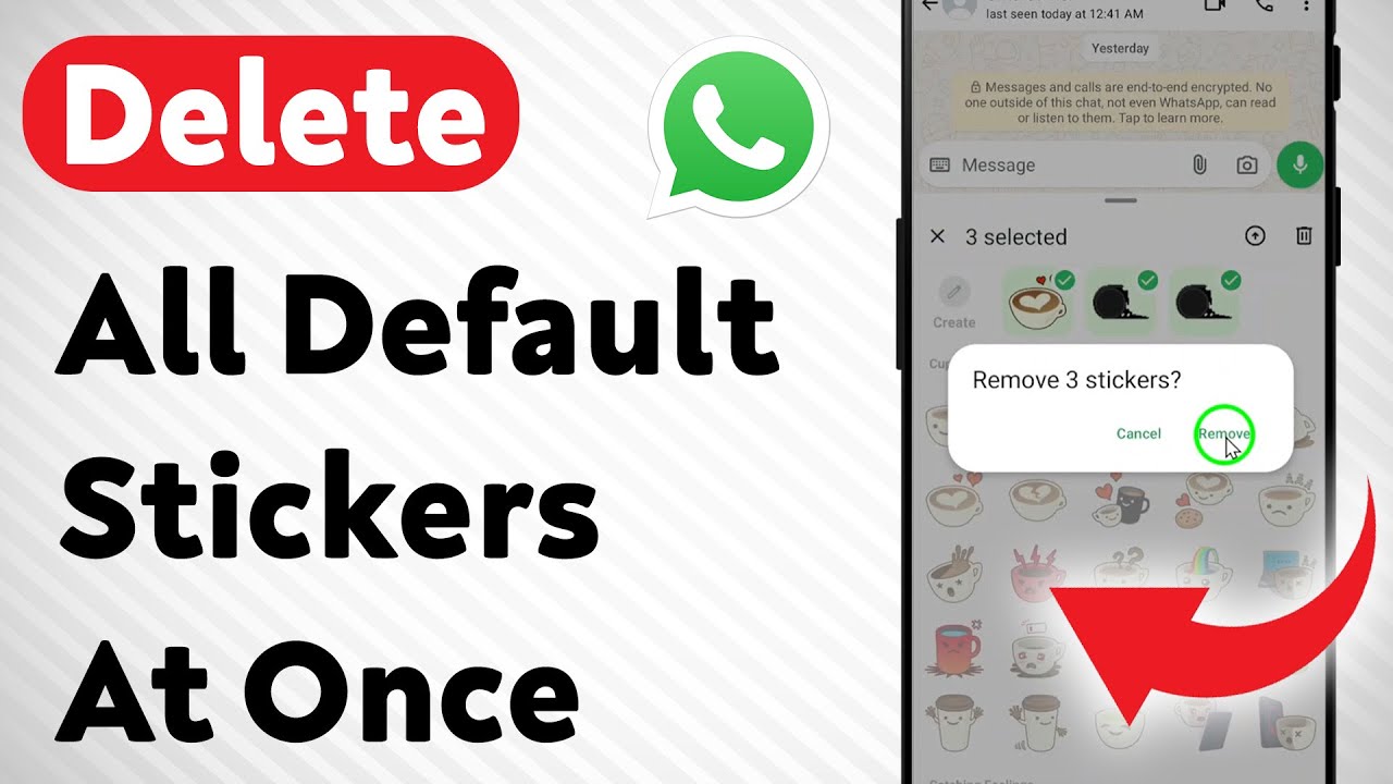 How To Delete All Default Stickers On WhatsApp At Once (Updated) - YouTube