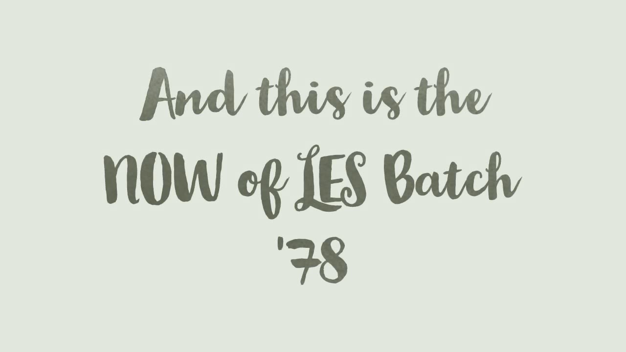 LES BATCH '78 FAMILIES - YouTube