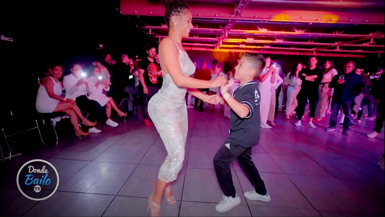 ¡Increíble! Niño Sorprende a Cubana Bailando Salsa | Indira Mora y Axel ...
