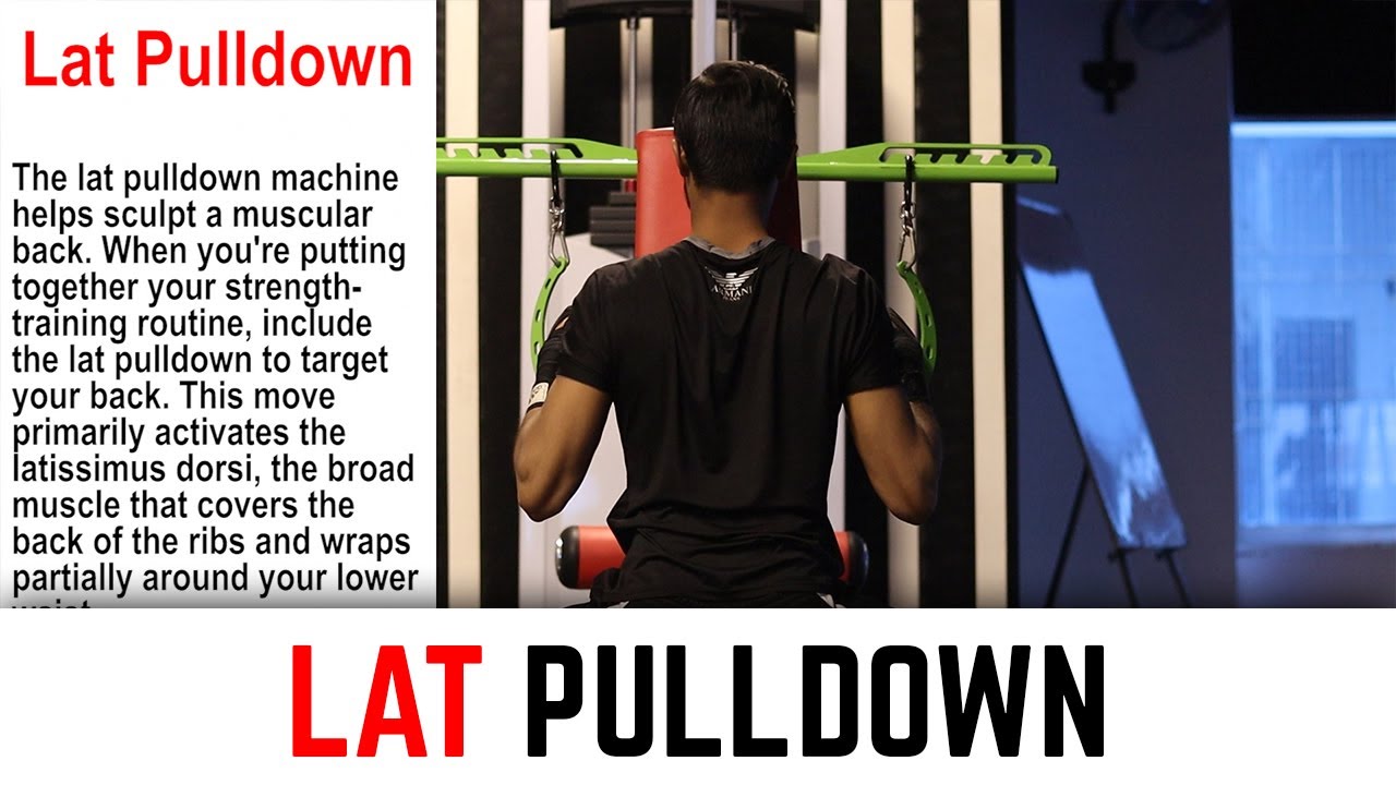 Lat Pulldown Target Muscle - YouTube