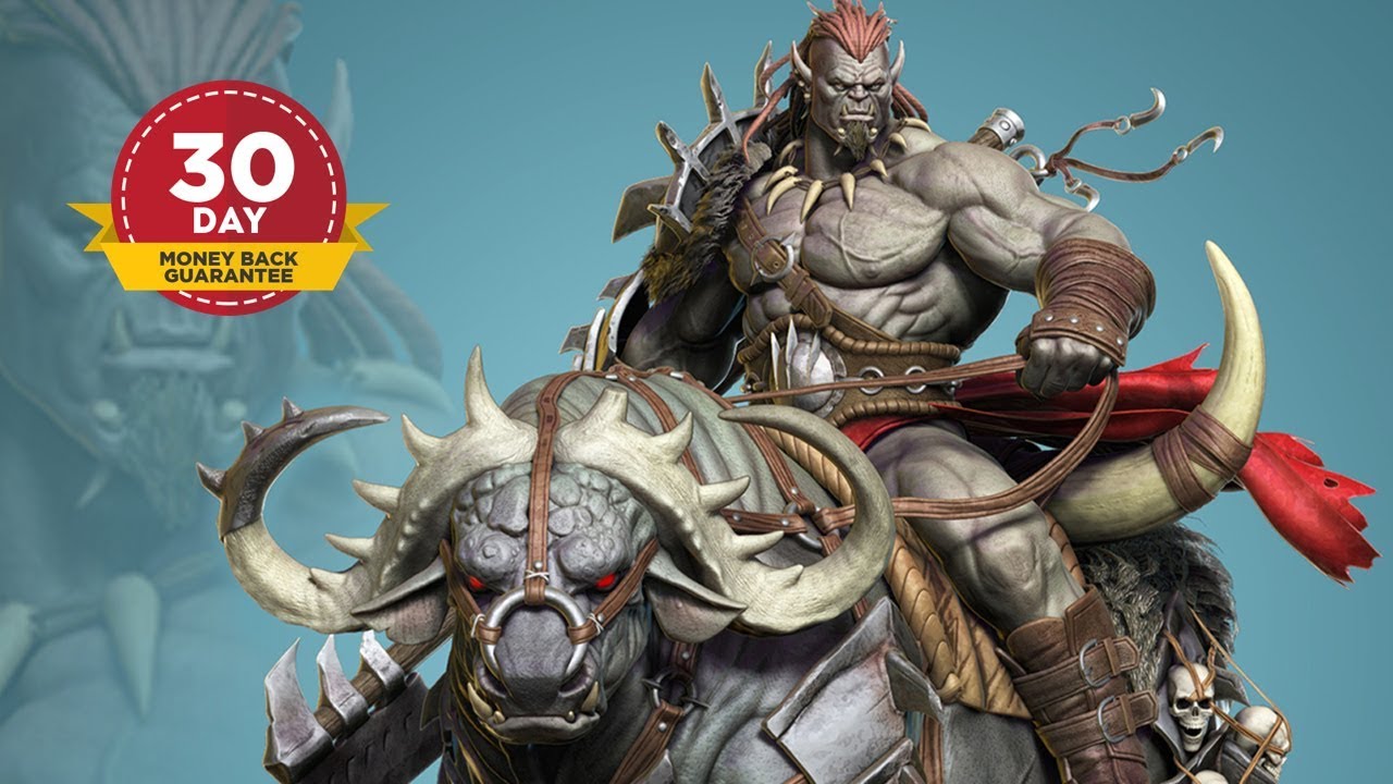 New! Orc Rider & Bull Creature Creation in Zbrush (Link Inside) - YouTube