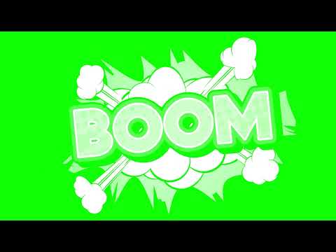 BOOM Effect on Green Screen 4K VFX