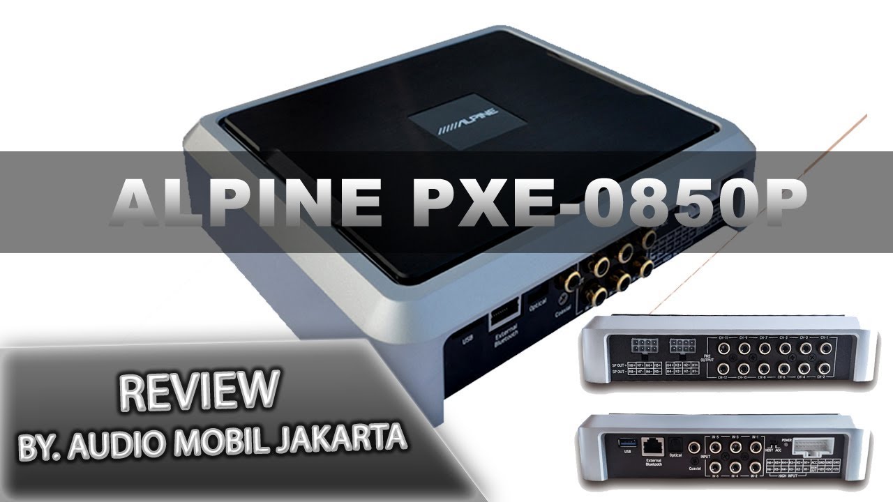 Pertama Di Indonesia Alpine PXE 0850P Built in Power 8ch - YouTube