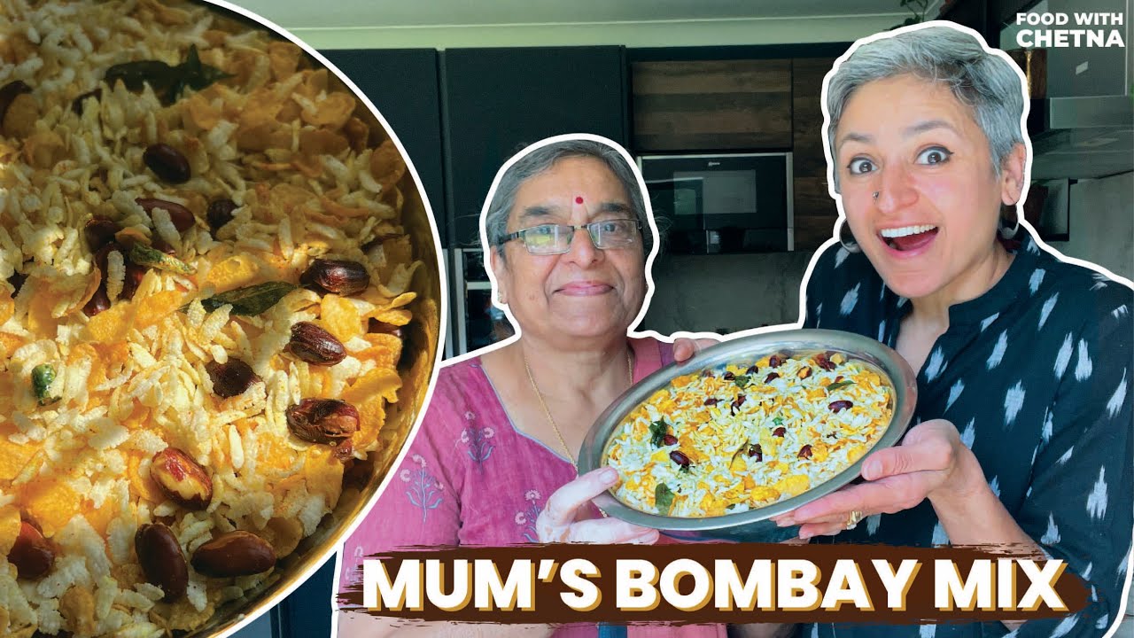 MUMS BOMBAY MIX RECIPE | How to make namkeen at home | Vegan snack in ...