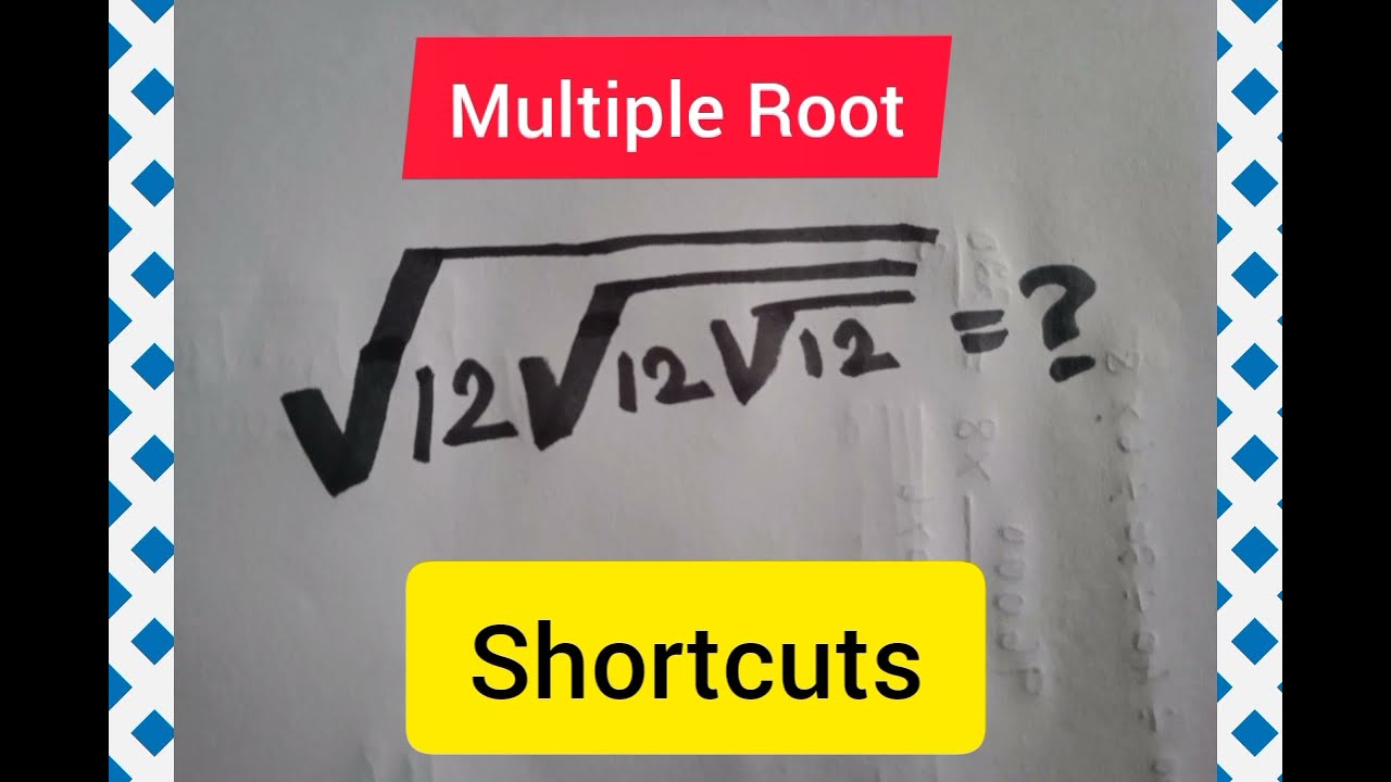 Multiple Root Sum shortcuts || Maths tricks || Root || #12 - YouTube