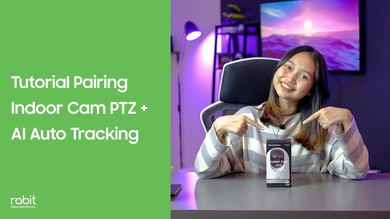 Tutorial Pairing RABIT Smart IP Indoor Cam PTZ + AI Auto Tracking - YouTube