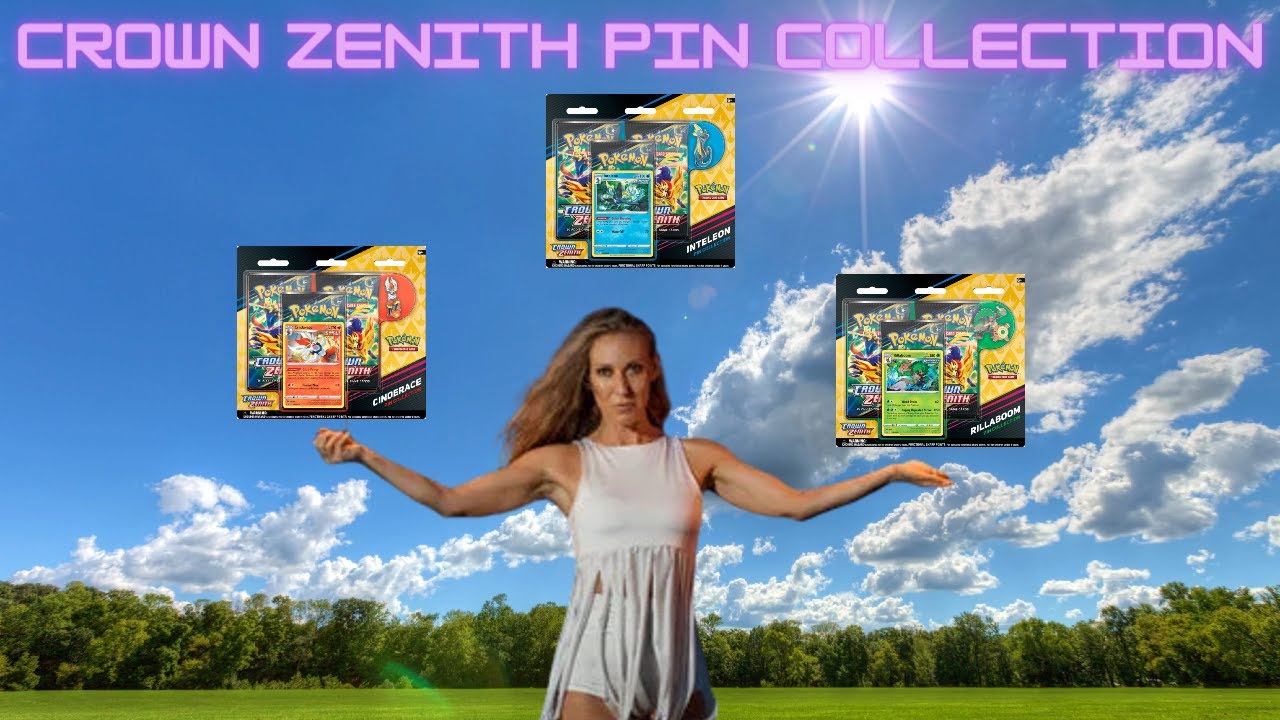 Pokémon TCG: Crown Zenith Pin Collection (Inteleon, Cinderace ...