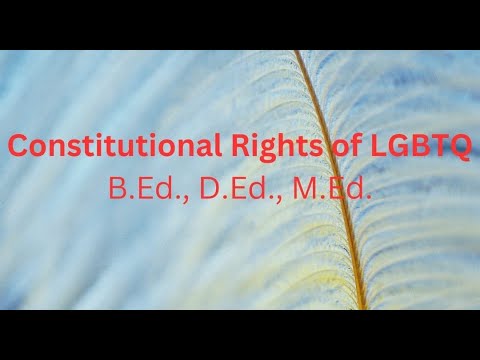 Respect the Constitutional Rights of LGBTQ People and Citizens. Video ...