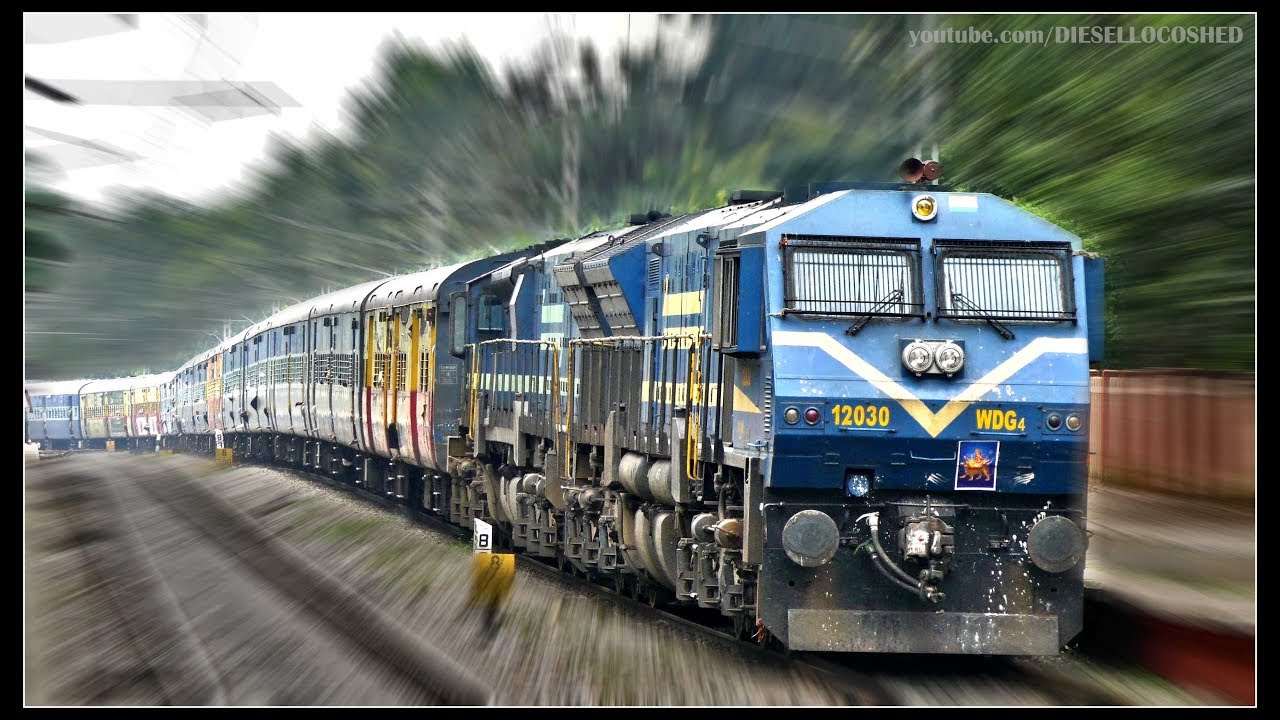 EMD Onward and ALCO RETURNS !! CHAMUNDI Express & RAJYARANI EXPRESS ...