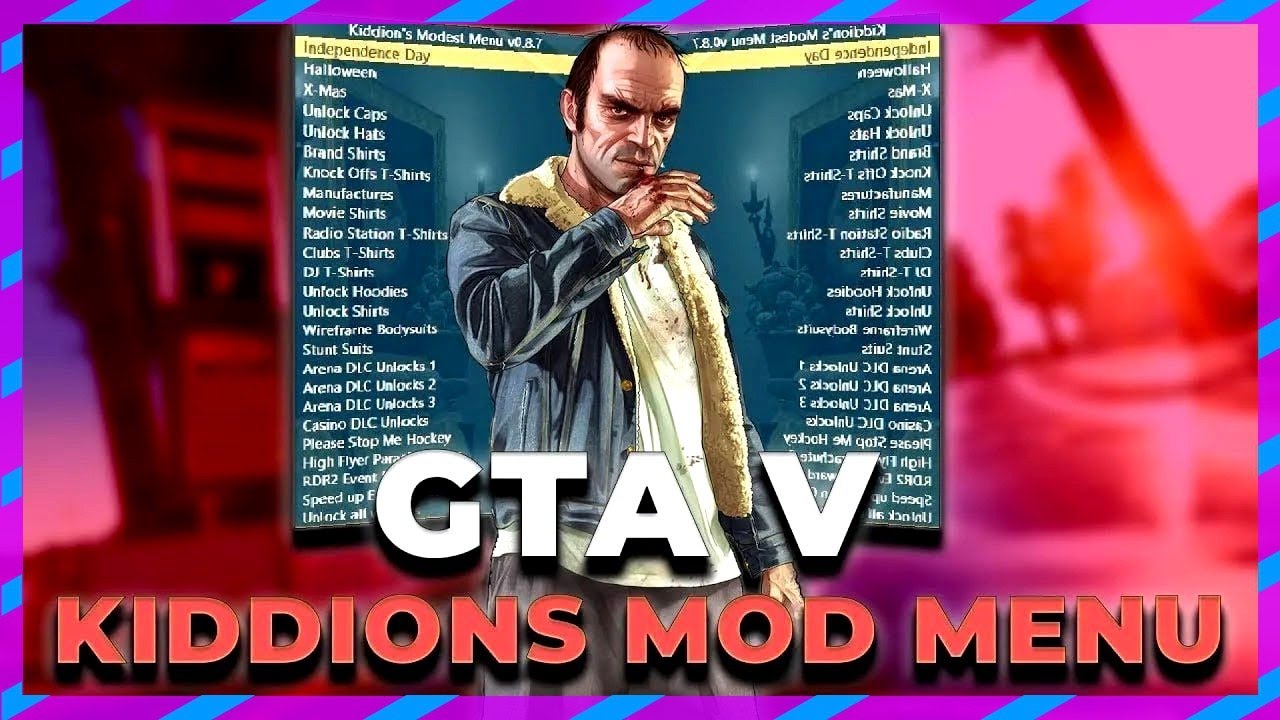 FREE GTA 5 MOD MENU | KIDDIONS MOD MENU | GTA V Modest Menu 2024 - YouTube