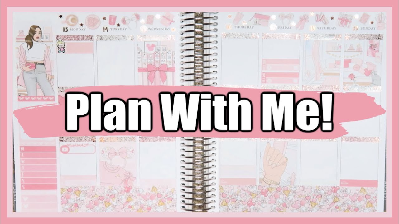Plan With Me! Pink Plans | BeaYOUtiful Planning - YouTube
