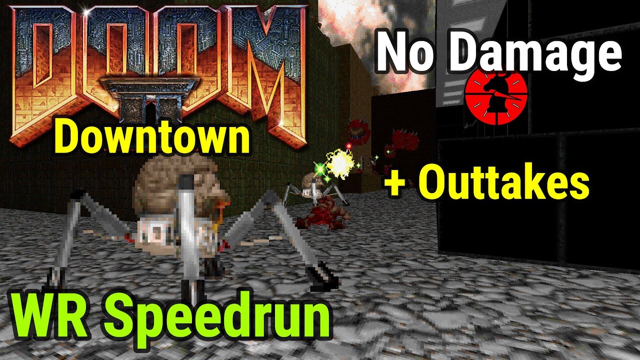 Doom 2 Map 13 'Downtown' UV Max + Reality + Items World Record, with ...