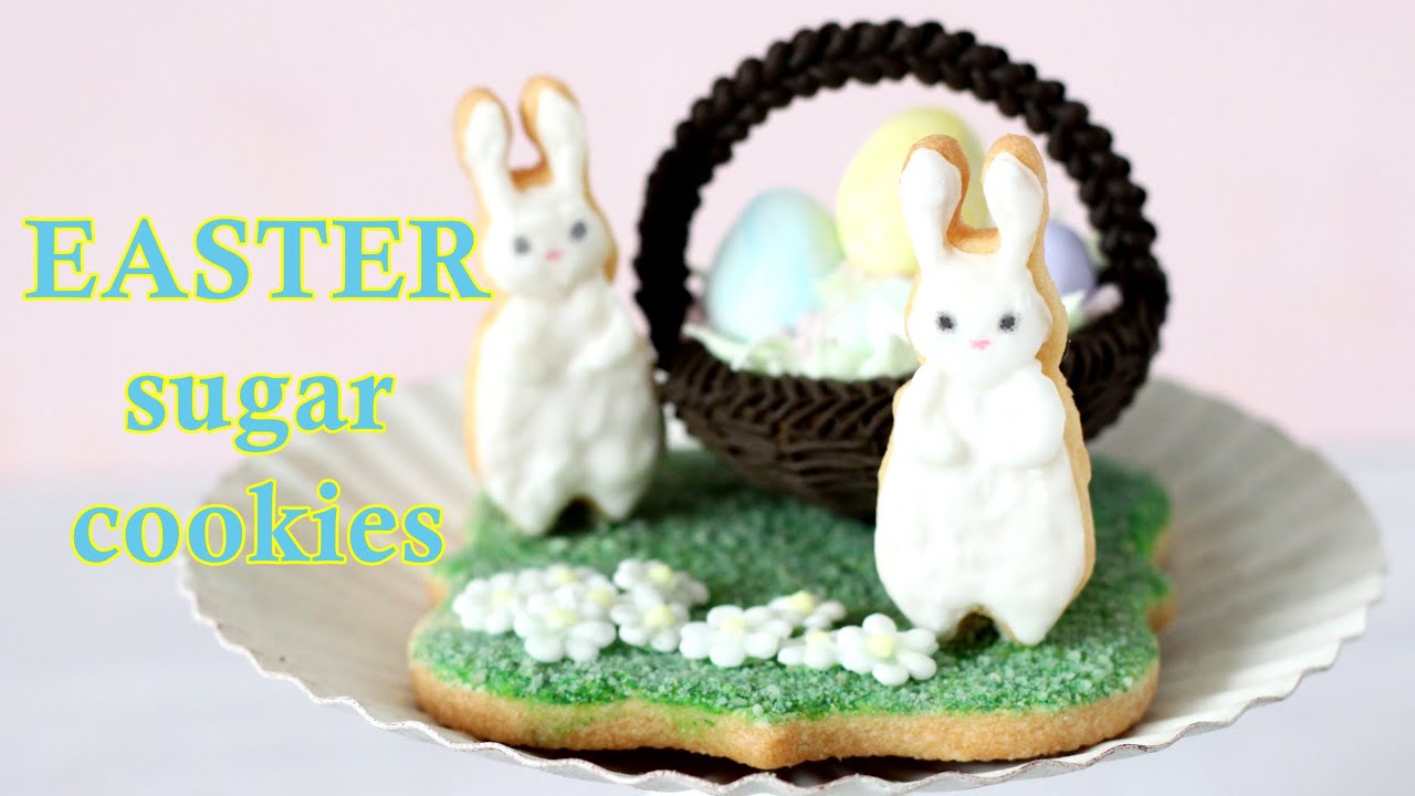 Lovely Easter cookies! How to make art cookies - YouTube