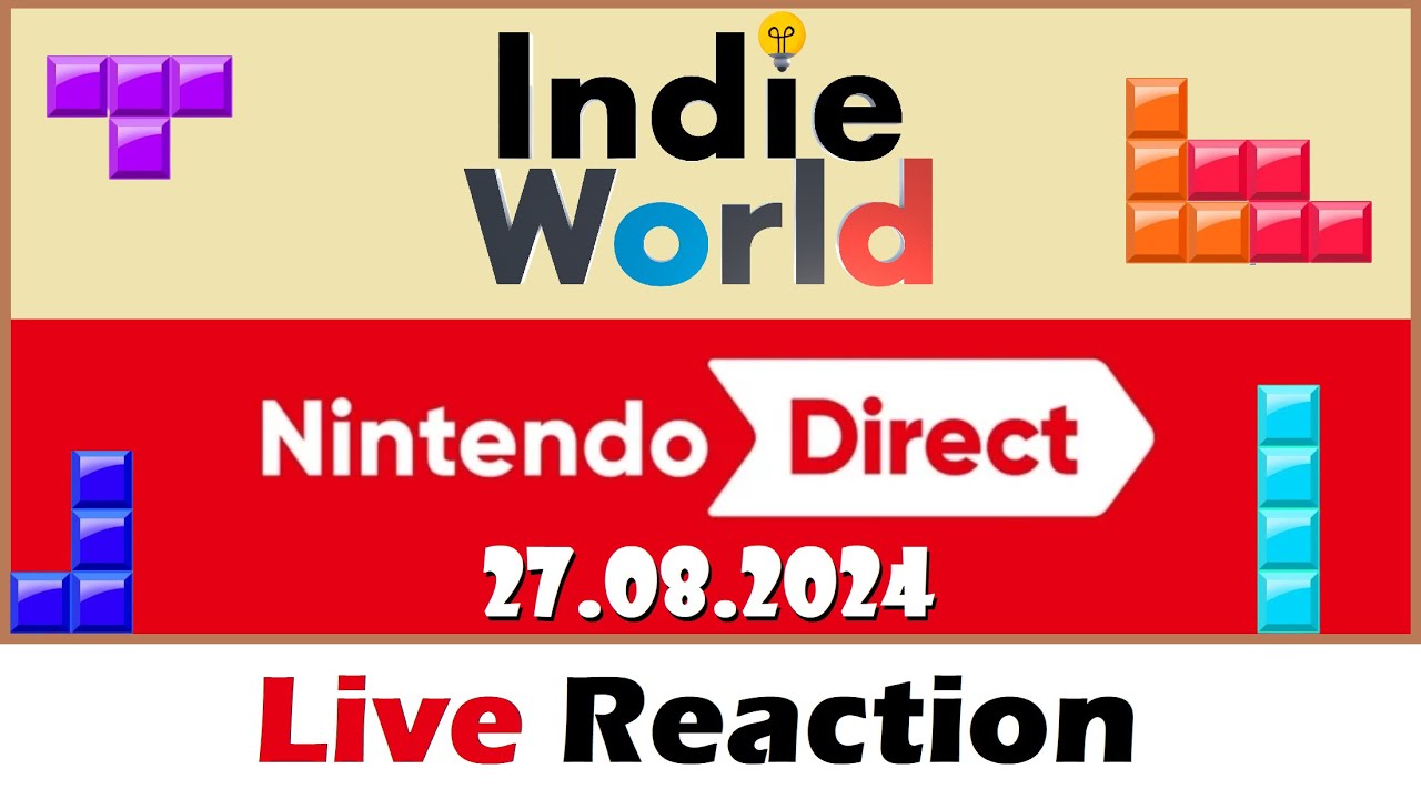 Indie World & Nintendo Direct: Partner Showcase 27.08.24 [Live Reaction ...