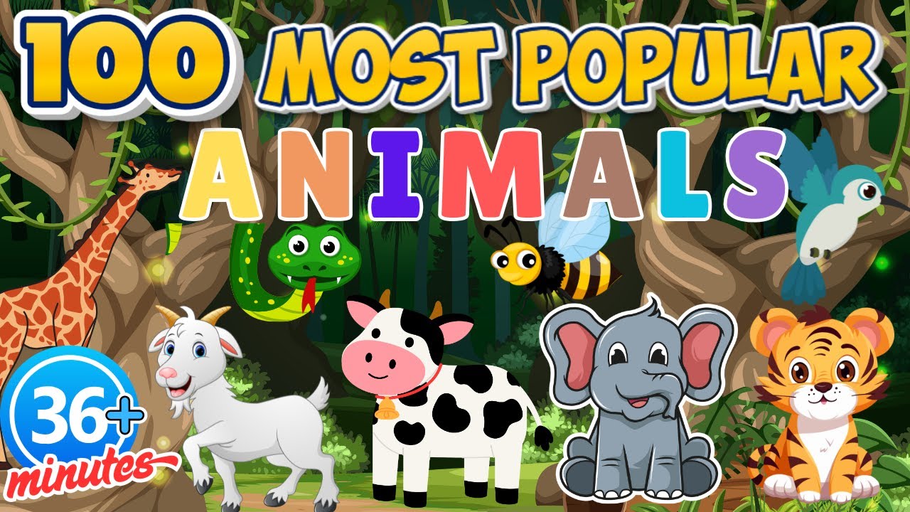 100 Popular Animals for Kids | Learn Amazing Animals Every Kid Should ...