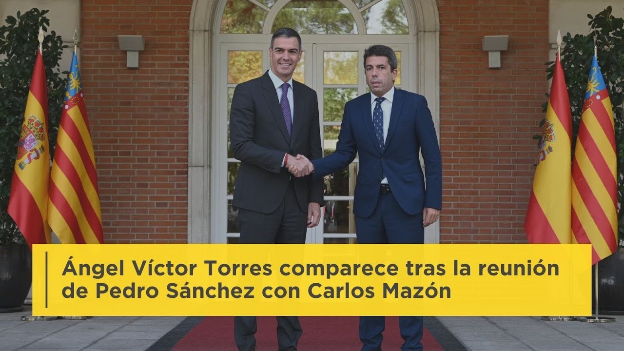 Ángel Víctor Torres comparece tras la reunión de Pedro Sánchez con ...