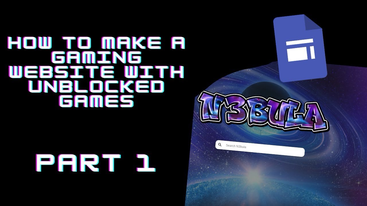 How to make a GAMING WEBSITE with unblocked games | Part 1 - YouTube