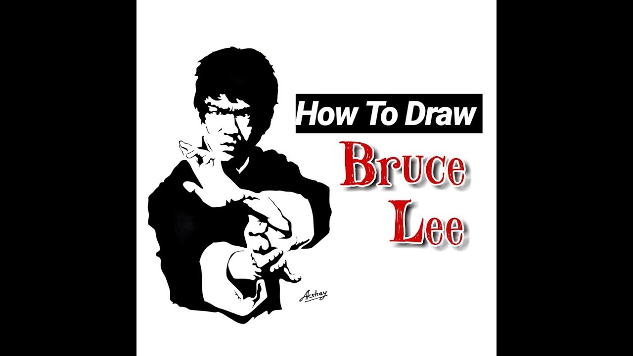 Bruce Lee | How To Draw Bruce Lee Step By Step | Bruce Lee Silhouette ...