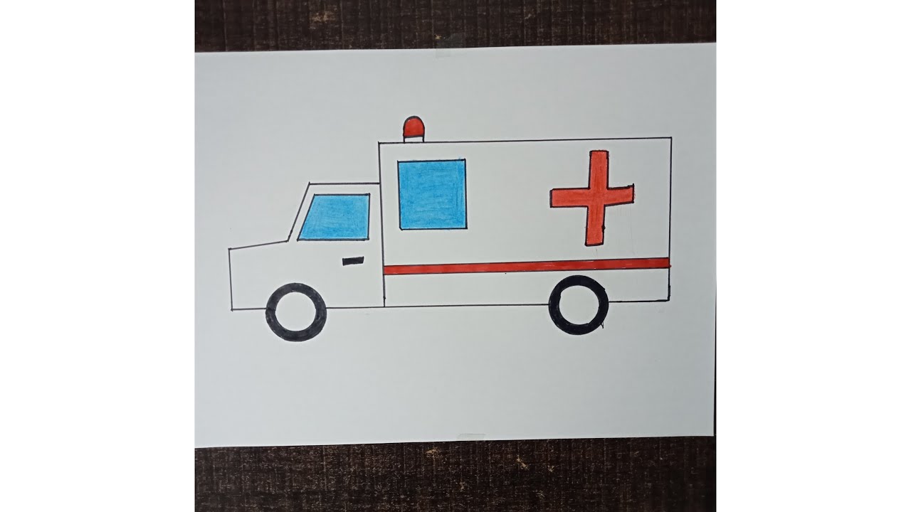 How to draw ambulance drawing | easy drawing | step by step | - YouTube