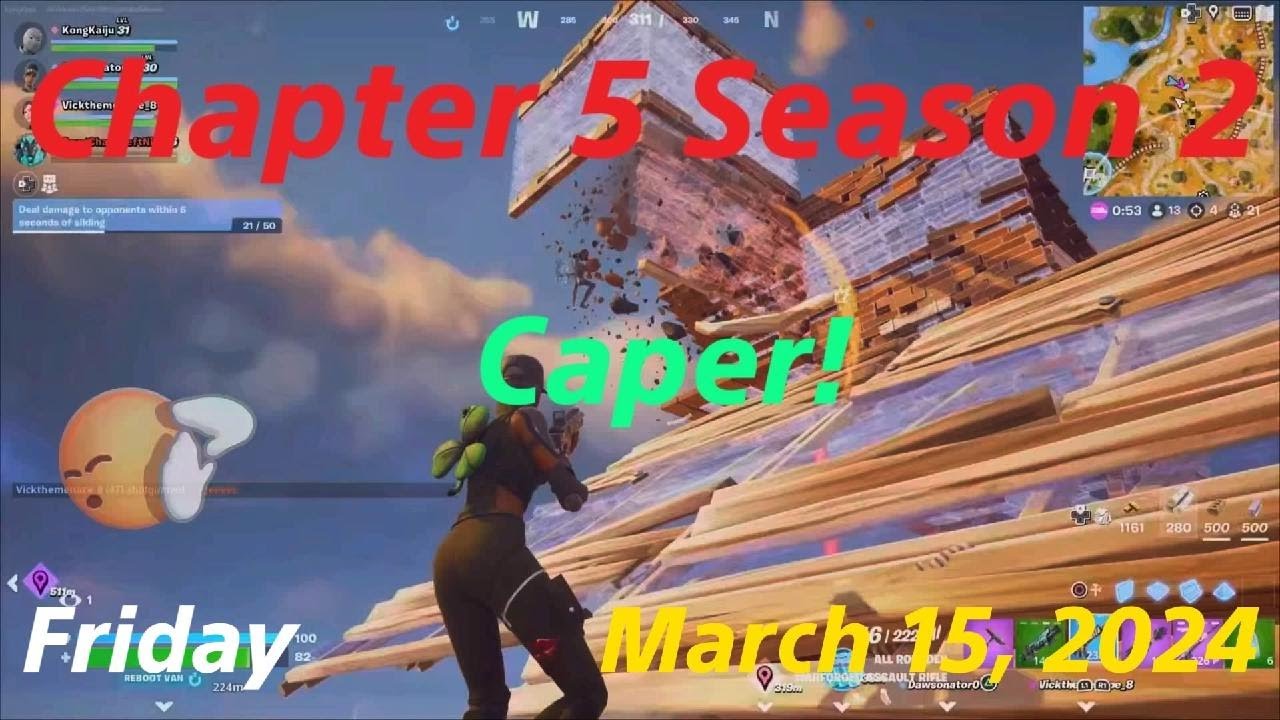 Fortnite - Caper Gameplay + WIN! - Chapter 5 Season 2 - March 15, 2024 ...
