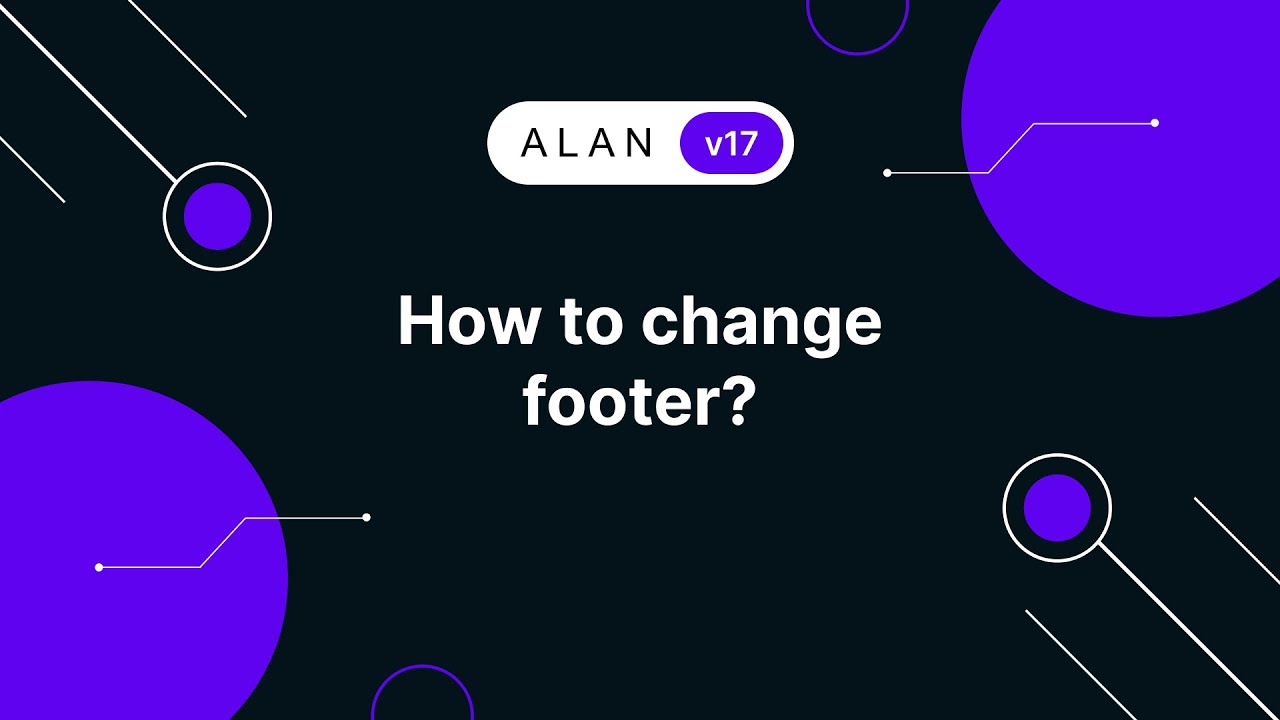 How to change footer? - YouTube