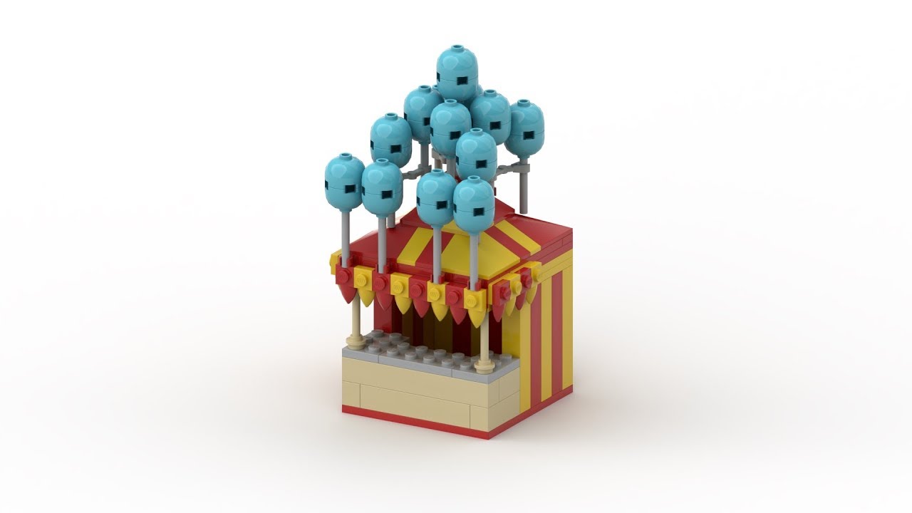 LEGO Ballon Stall MOC - Step by step - YouTube