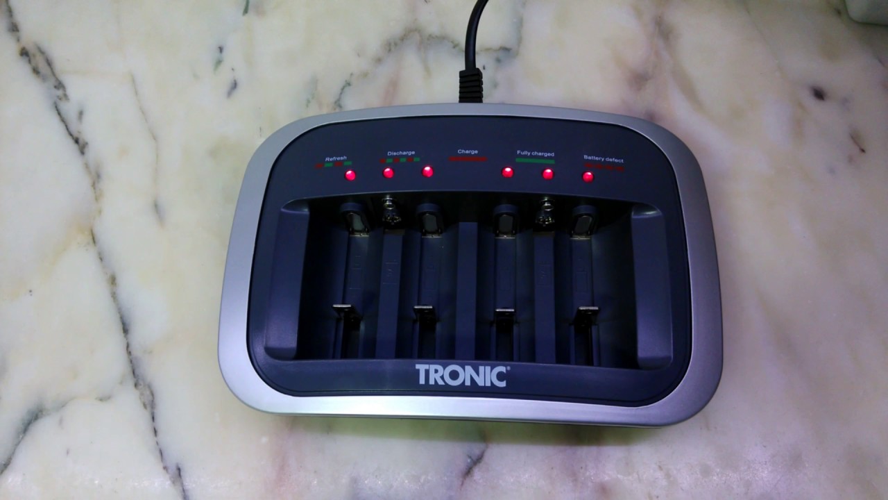 TRONIC - Carregador Universal de Pilhas - TLG 500 B1 - LIDL - YouTube