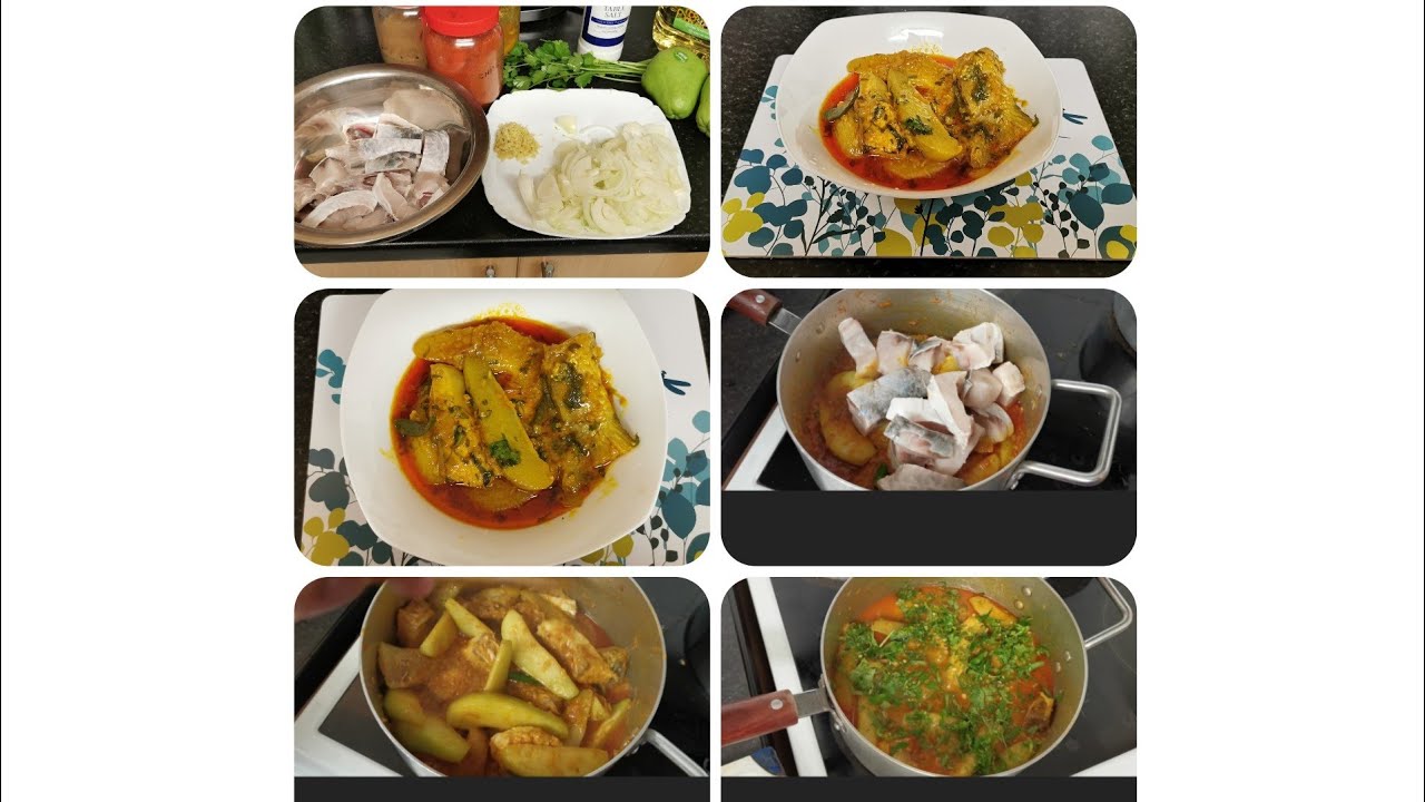 Mirca fish with vegetable chow chow bengoli curry. Uk - YouTube