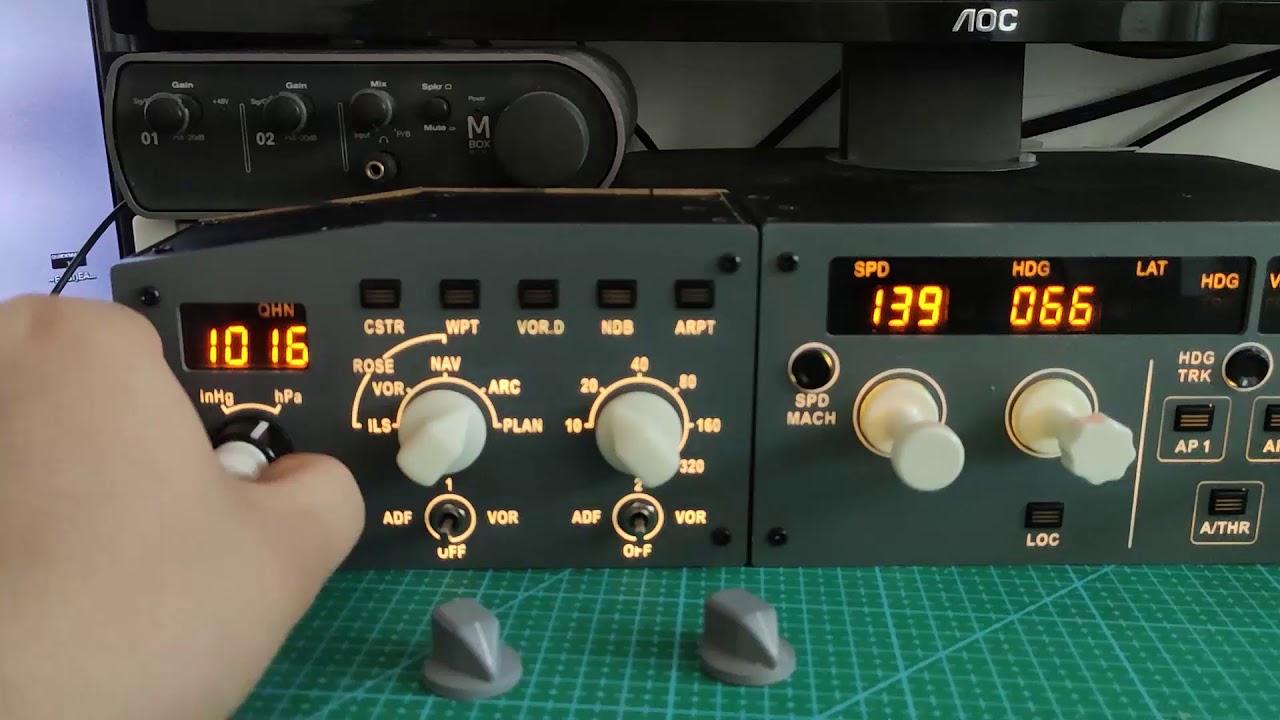Test the EFIS FCU in Xplane Airbus A321 - YouTube