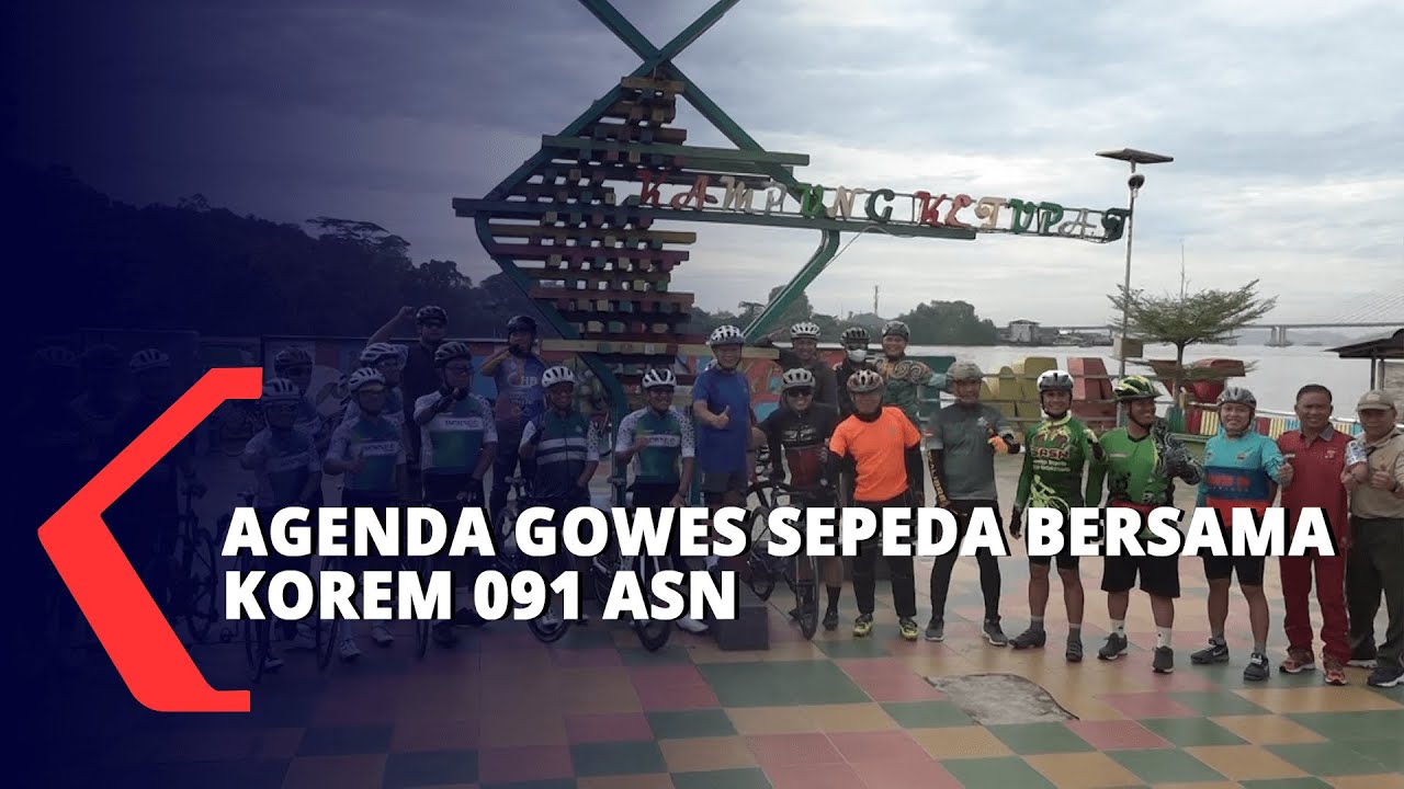 Korem 091 ASN Gelar Gowes Lawan Covid - YouTube
