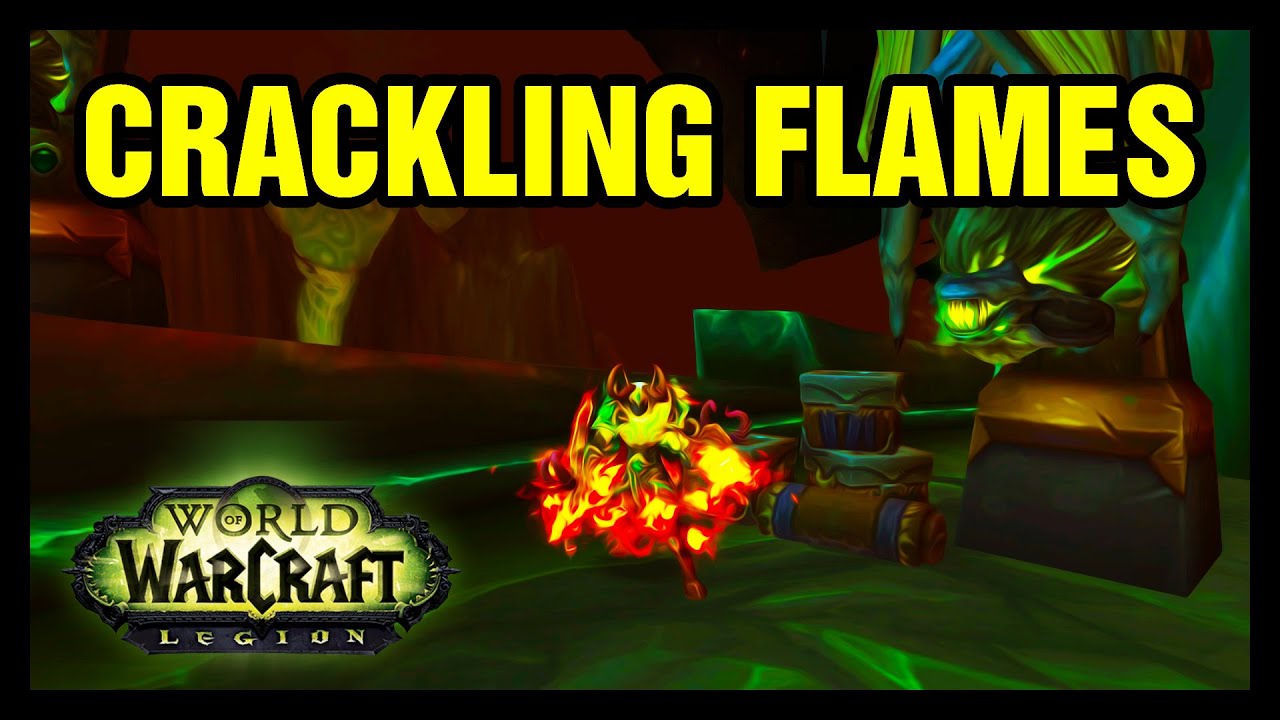 Crackling Flames Immolation Aura Glyph - YouTube