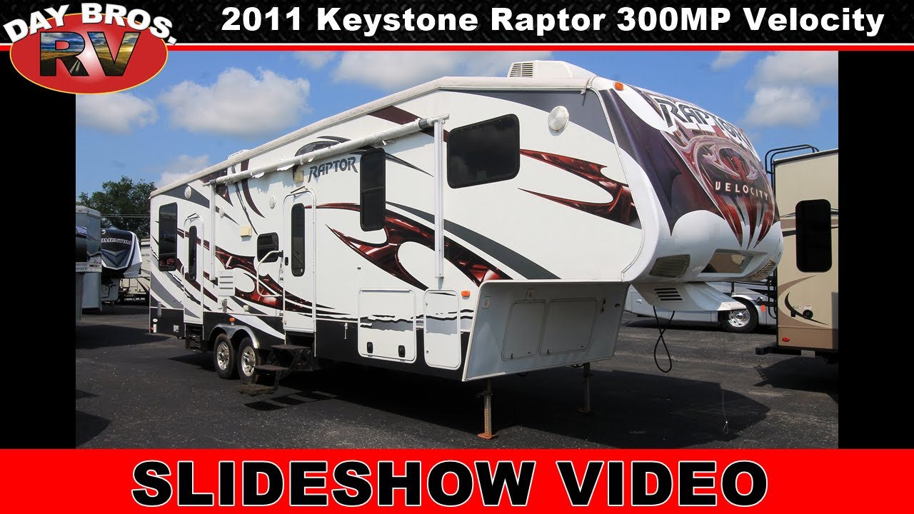 2011 Keystone Raptor 300MP Velocity Toy Hauler Slideshow Video - YouTube