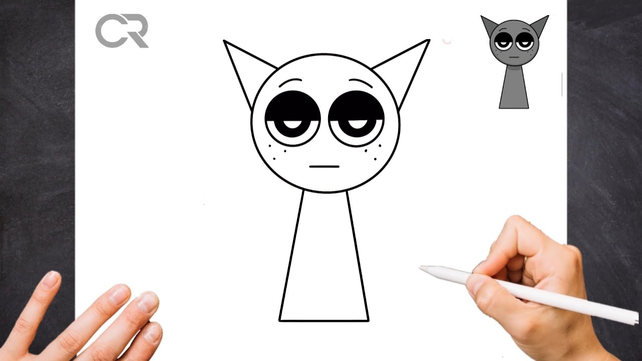 How To Draw GREY easy step by step | From Incredibox Sprunki - YouTube