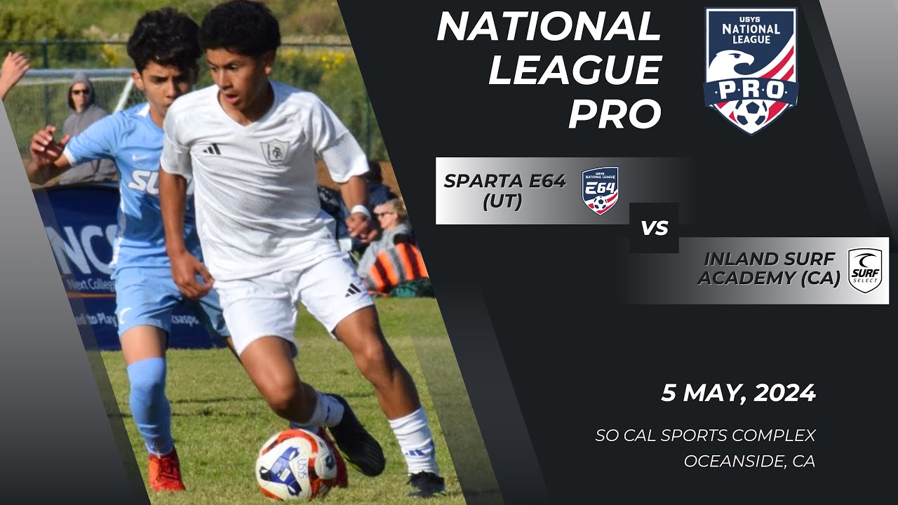 U14 National League PRO- Sparta E64 10 vs Inland Surf Academy ┃May 4 ...