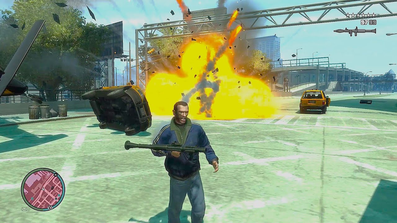 GTA 4 - HOSPITAL MASSACRE + SIX STARS - YouTube