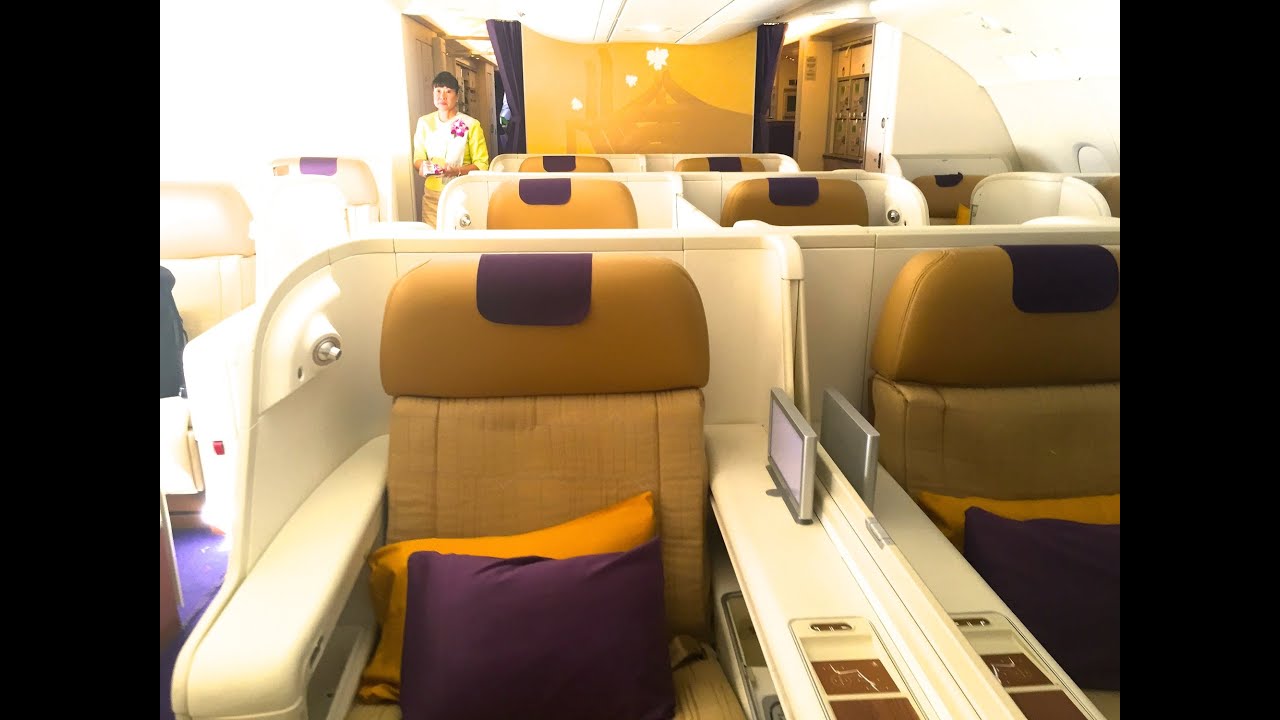 THAI AIRWAYS - A Royal First Class, no A380 - De Bangkok a Hong Kong ...