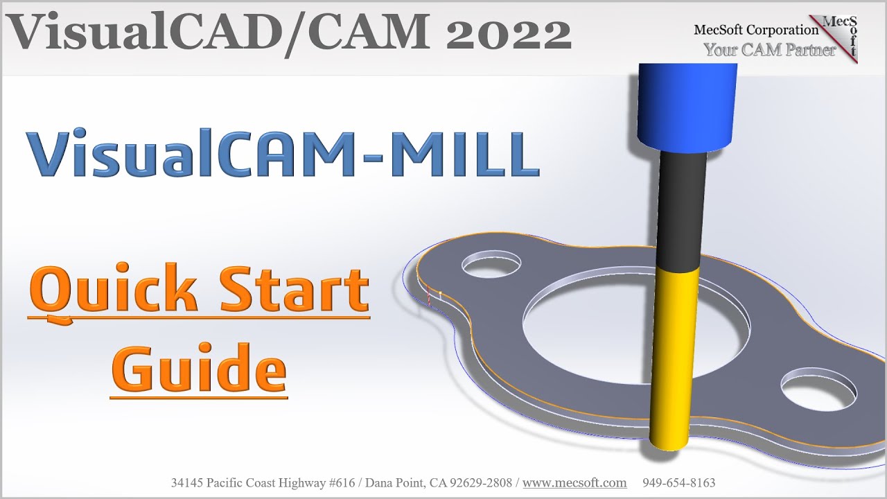 VisualCAD/CAM 2022: Milling Quick Start Guide - YouTube