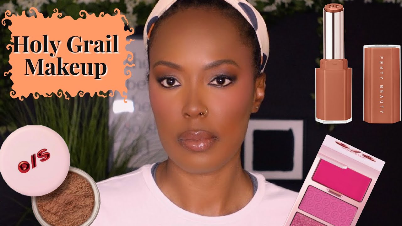 Full Face Of Holy Grail Makeup For Oily Skin - YouTube