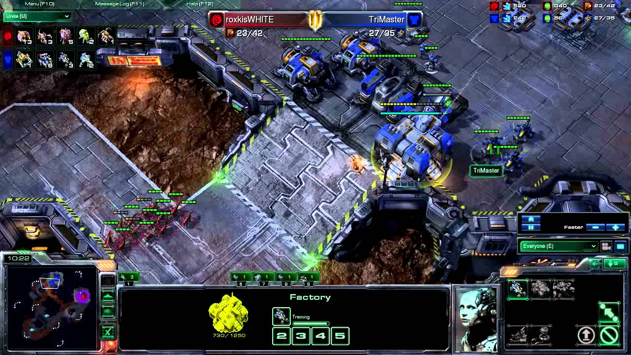 Grandmaster SC2: Trimaster (Terran) vs roxkisWHITE (Zerg) - Defending ...