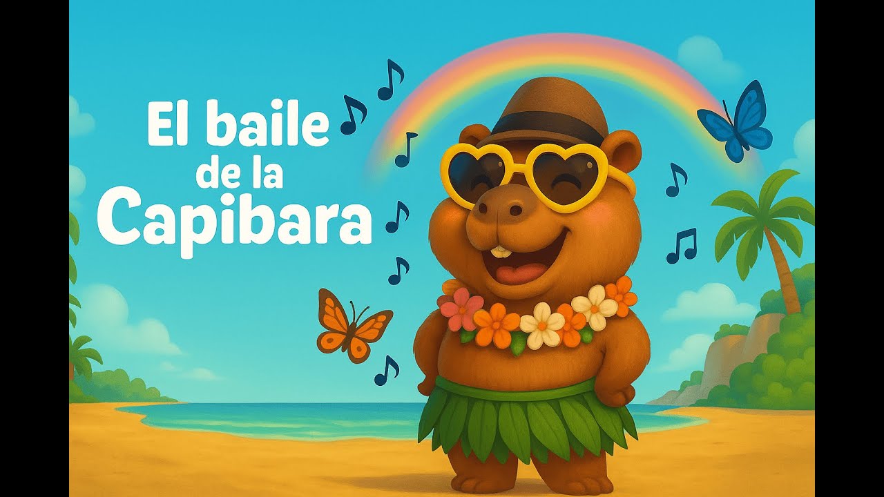 🐾 ¡El Baile de la Capibara! 🕺 Canción Infantil Divertida y Educativa ...