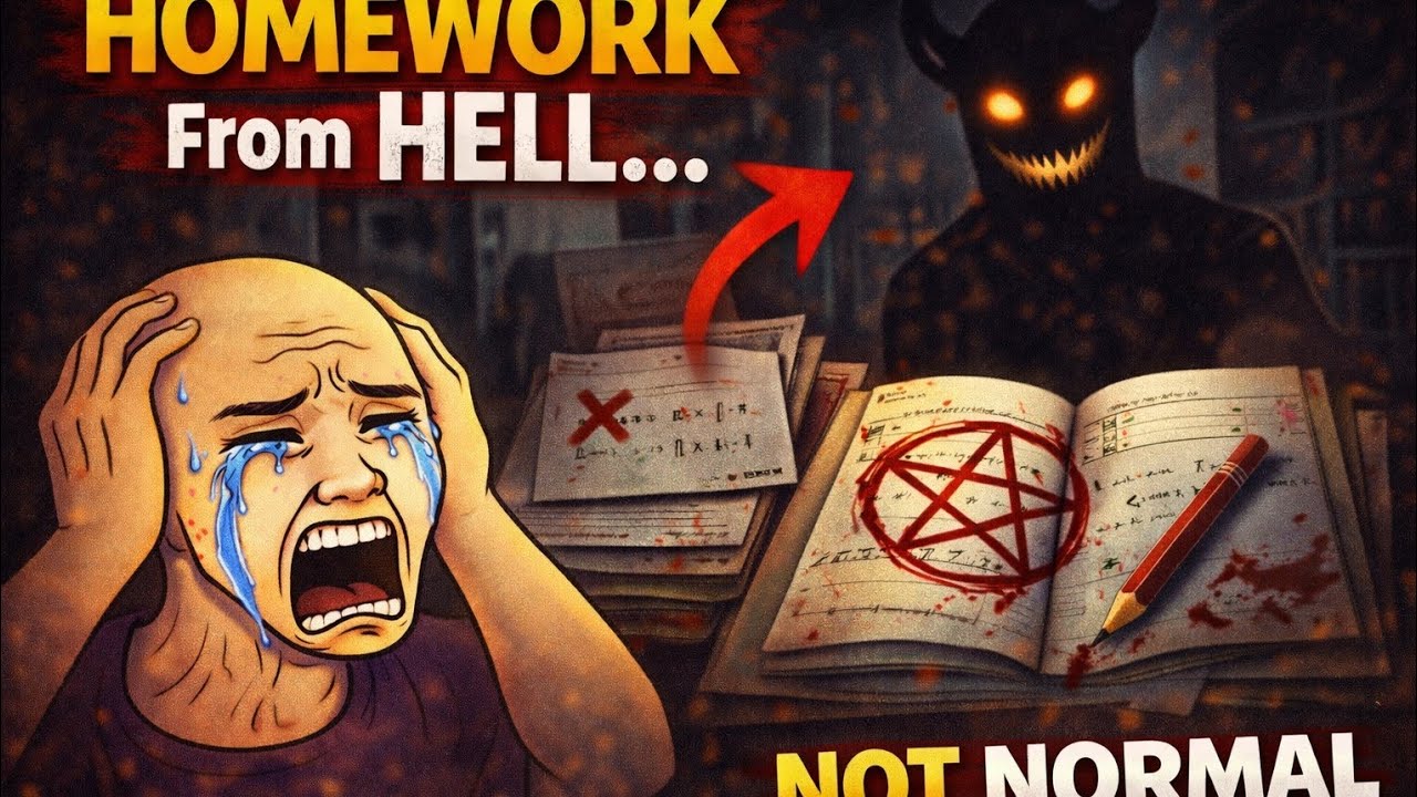 This Homework Was NOT Normal… 😨 | Homework Horror Game - YouTube