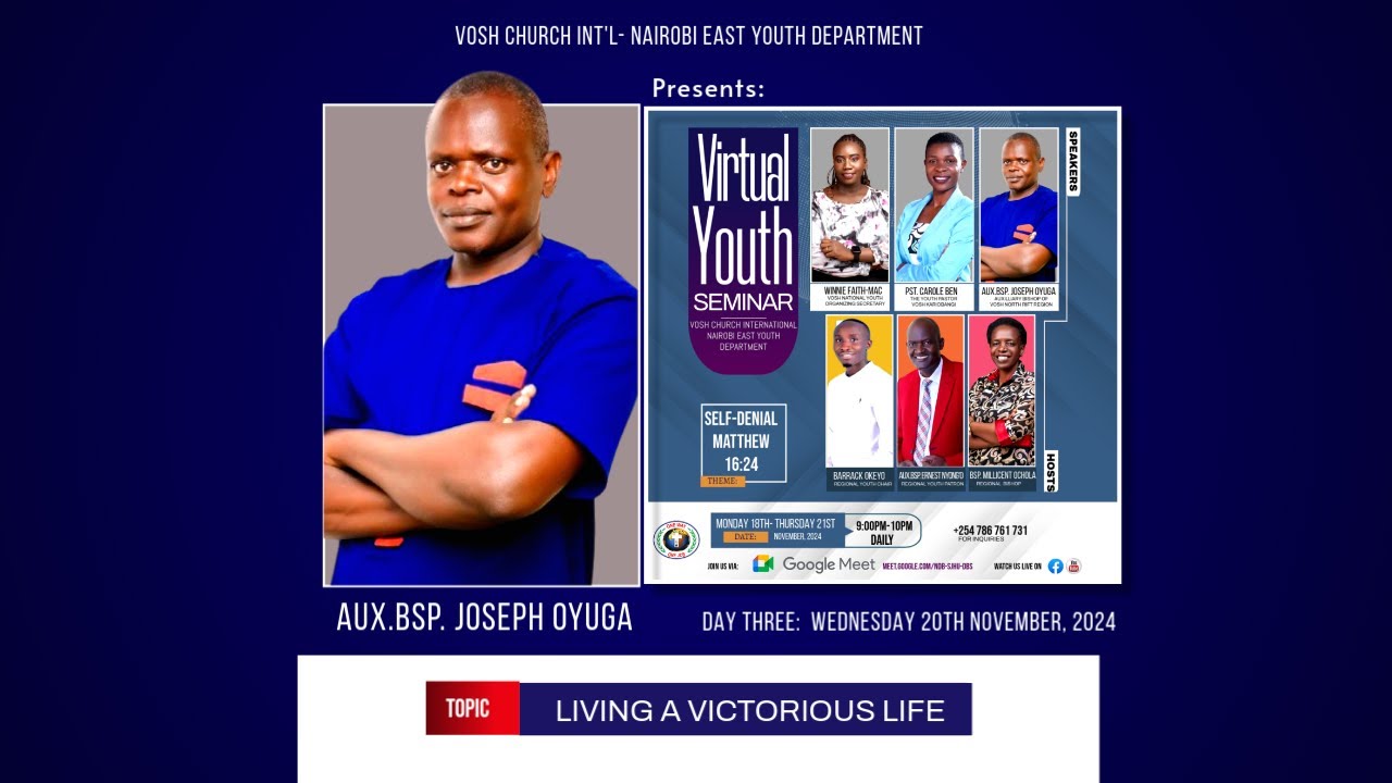 VIRTUAL YOUTH SEMINAR FINALE : AUX.BSP. JOSEPH OYUGA - YouTube