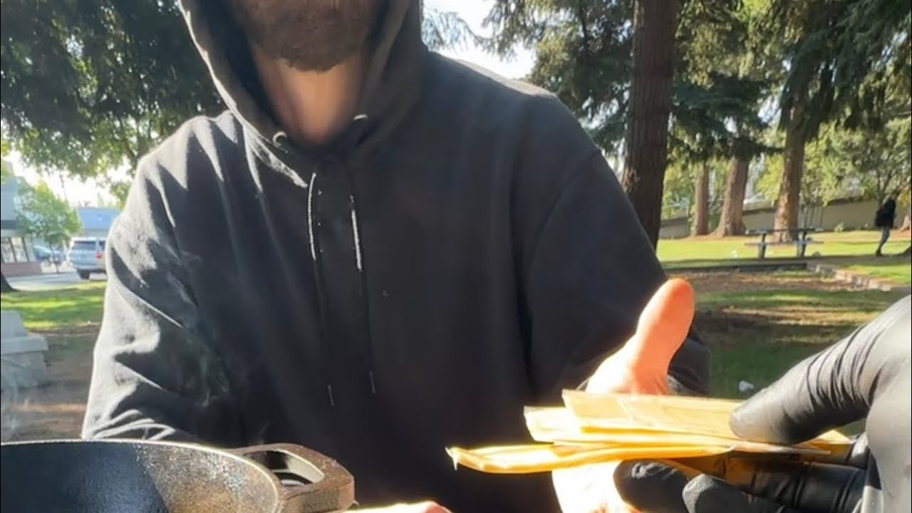 Teaching a Homeless man How to Make Grilled Cheese #howto # ...