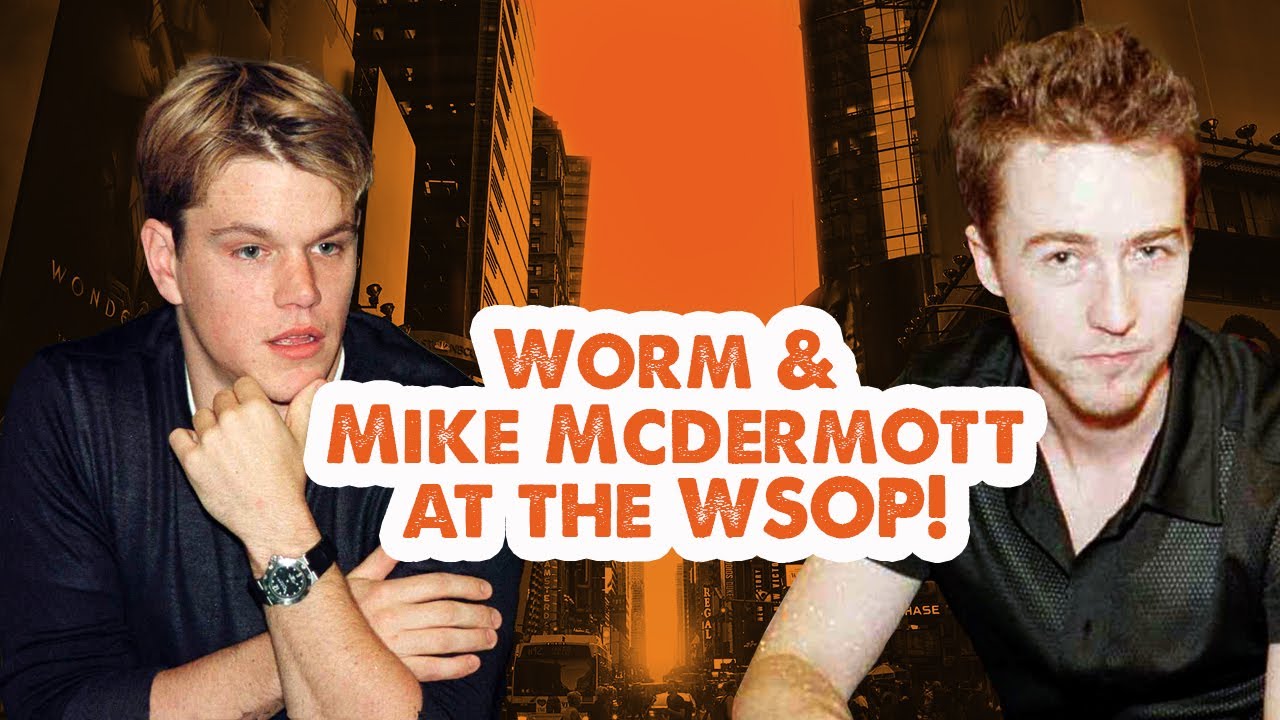 Matt Damon and Edward Norton Playing Poker | World Series of Poker ...