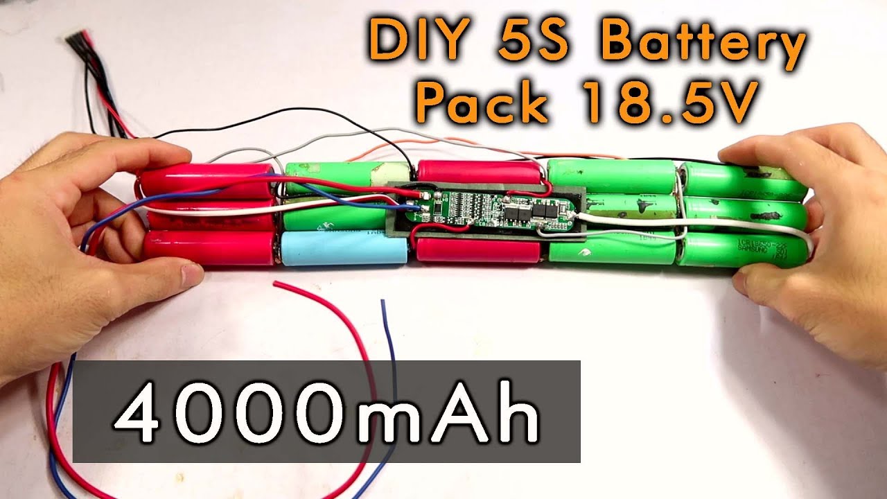How To Make 18.5V Rechargeable Battery Lion pack - YouTube