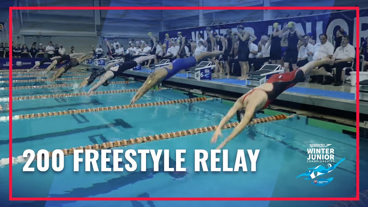 Women's 200 Freestyle Relay A Final | 2022 Speedo Winter Junior ...