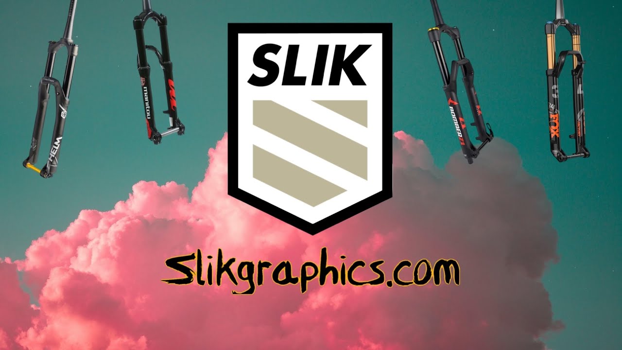 SLIK Graphics customize any Mountain Bike Fork - YouTube